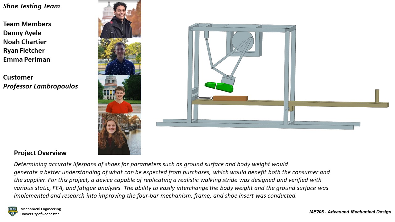 Shoe Testing Device - Senior Design Day