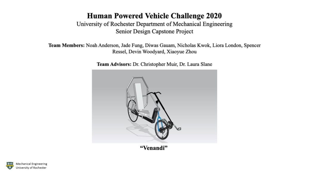 The Human Powered Vehicle Challenge - Senior Design Day