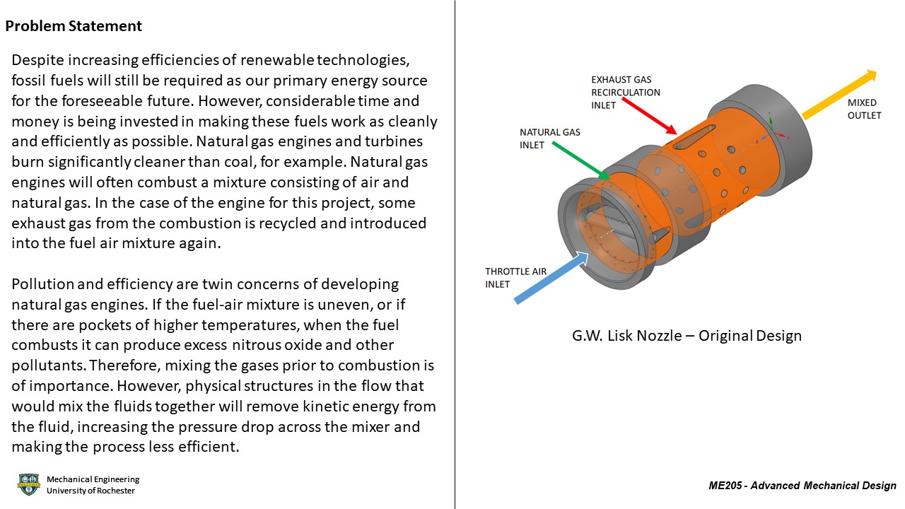 Natural Gas Mixer Redesign - Senior Design Day