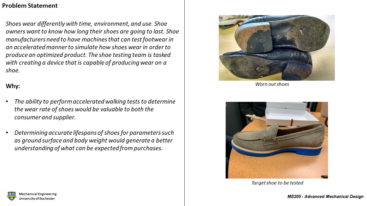 Shoe Testing Device - Senior Design Day