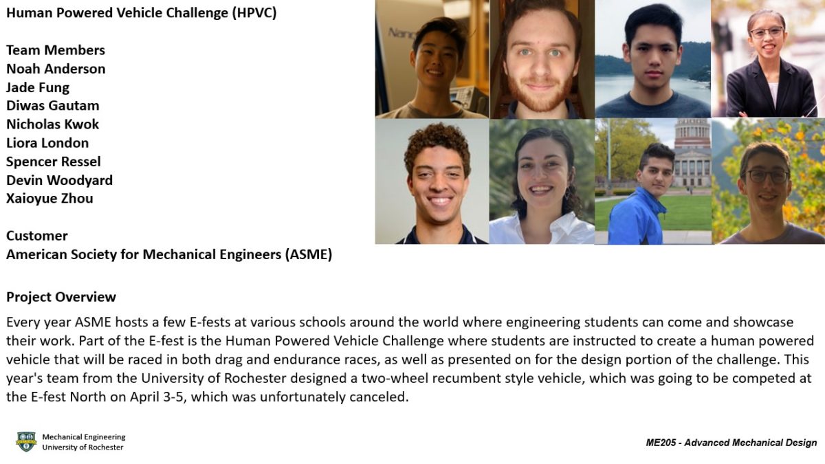 The Human Powered Vehicle Challenge - Senior Design Day