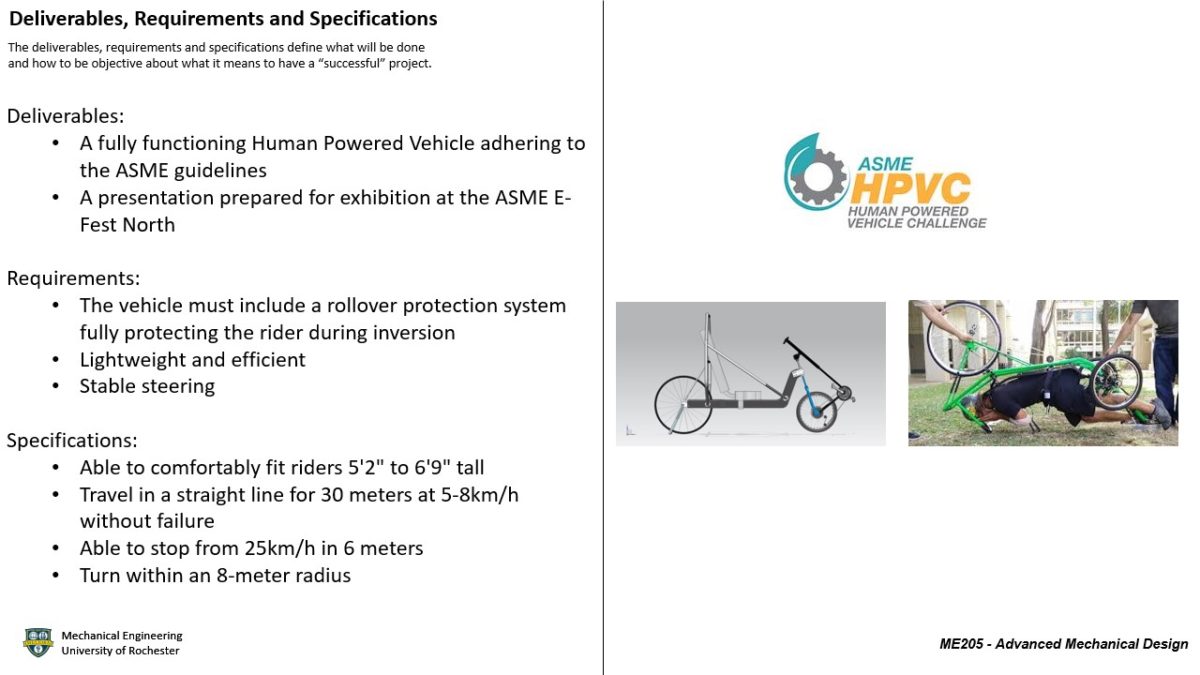 The Human Powered Vehicle Challenge - Senior Design Day