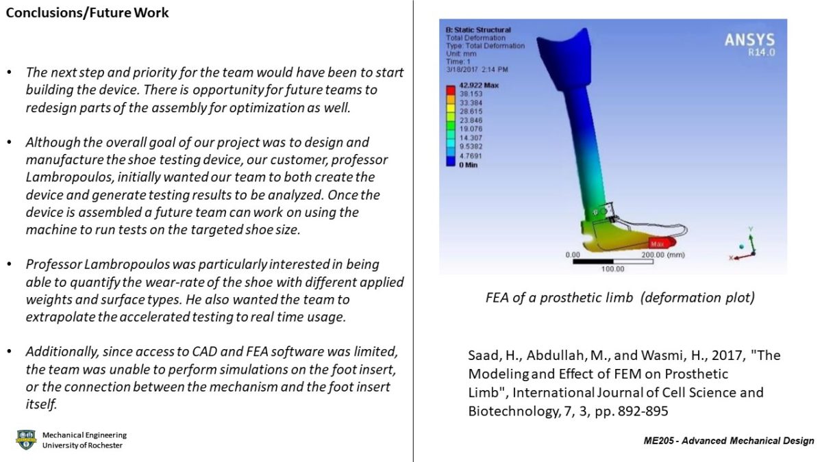 Shoe Testing Device - Senior Design Day